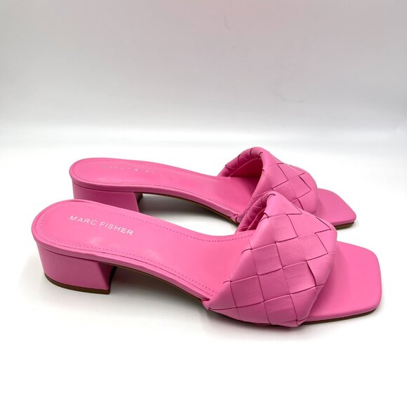 Marc Fisher | Shoes | Marc Fisher Sz Casper Hot Pink Faux Vegan Leather ...
